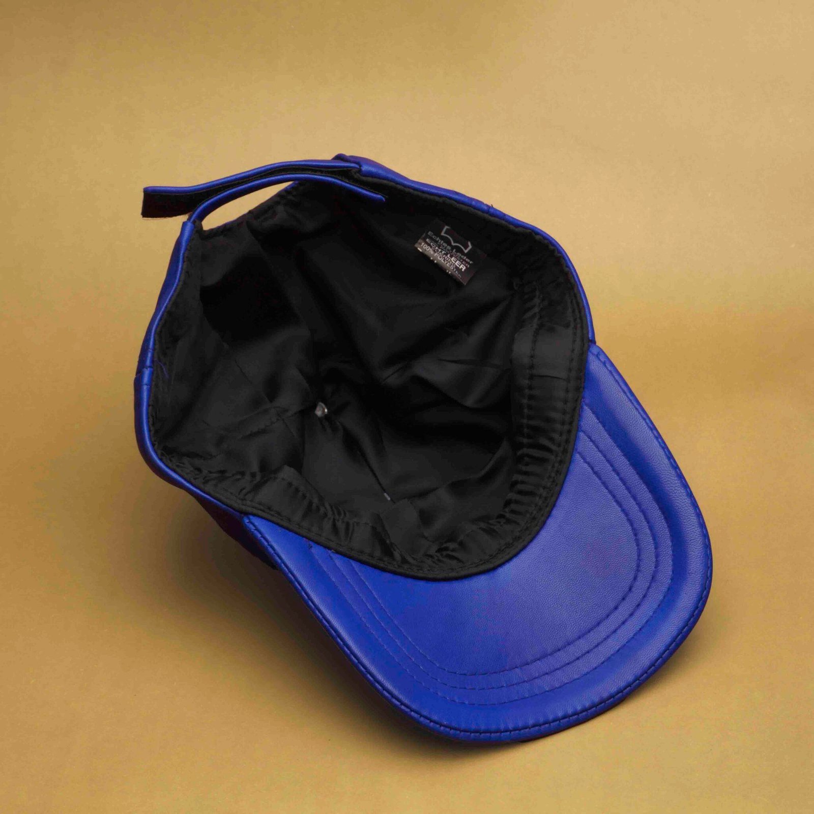 Leather Cap - Royal Blue - Leather Gallery